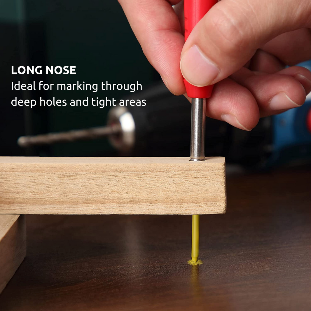 Carpenter Mechanical Pencil - Includes 12 Wax Refill Leads + Built-In – Starbond