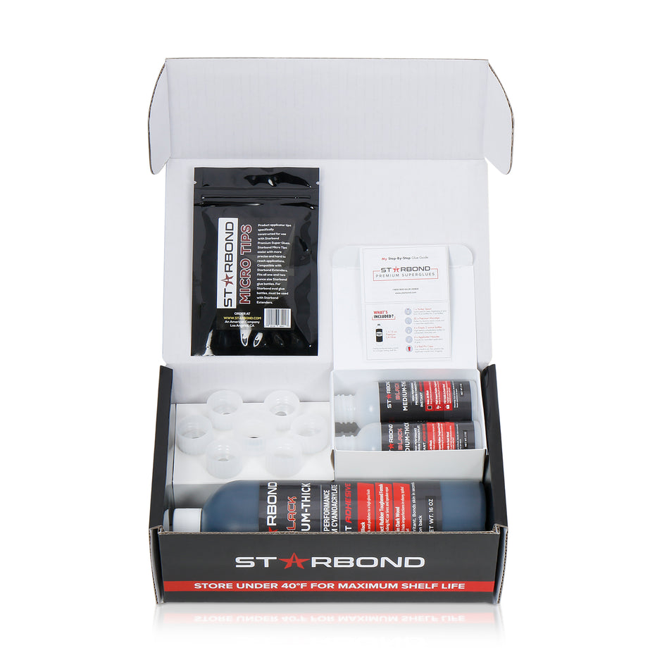 KBL-500 Black Rubber Toughened CA Glue for Woodturning and Hobby – Starbond