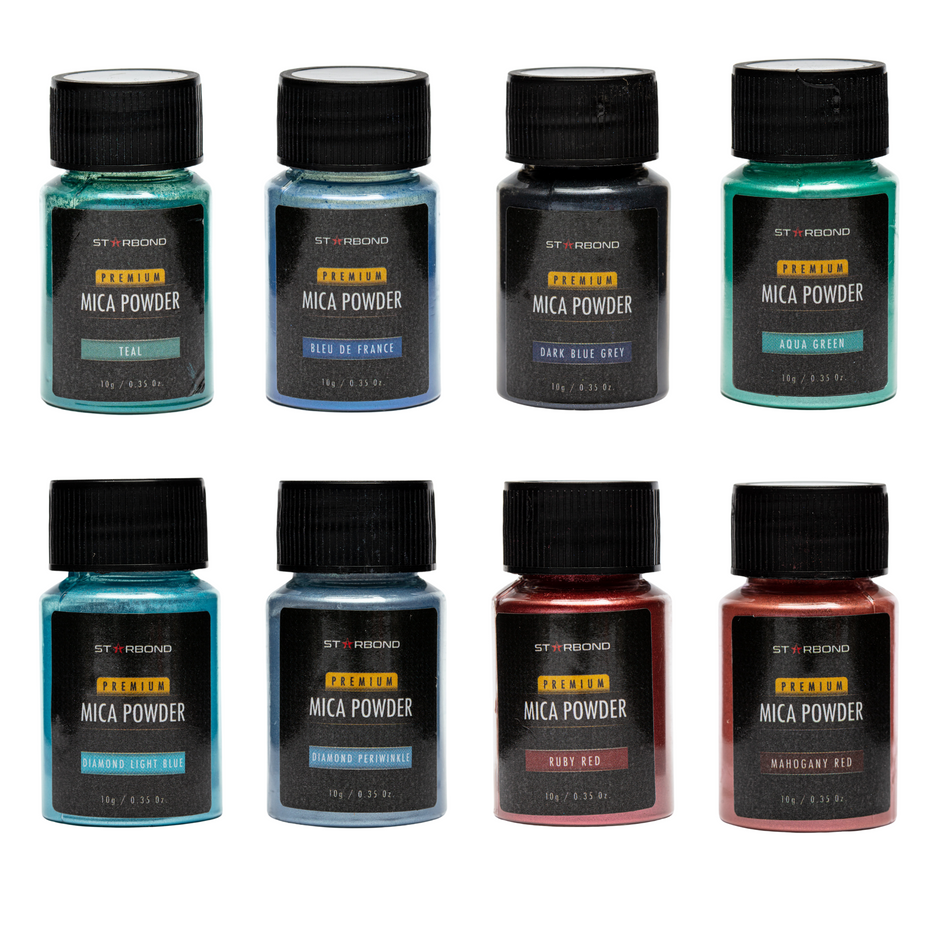 Starbond® 24-Color Natural Mica Powders | Vibrant RGB Shades