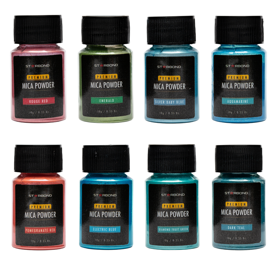 Starbond® 24-Color Natural Mica Powders | Vibrant RGB Shades